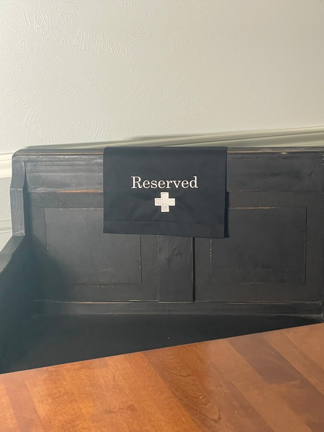 Fabric Reserved Sign, Medical, Red Cross, First Aid, Pew Marker, Chair ...
