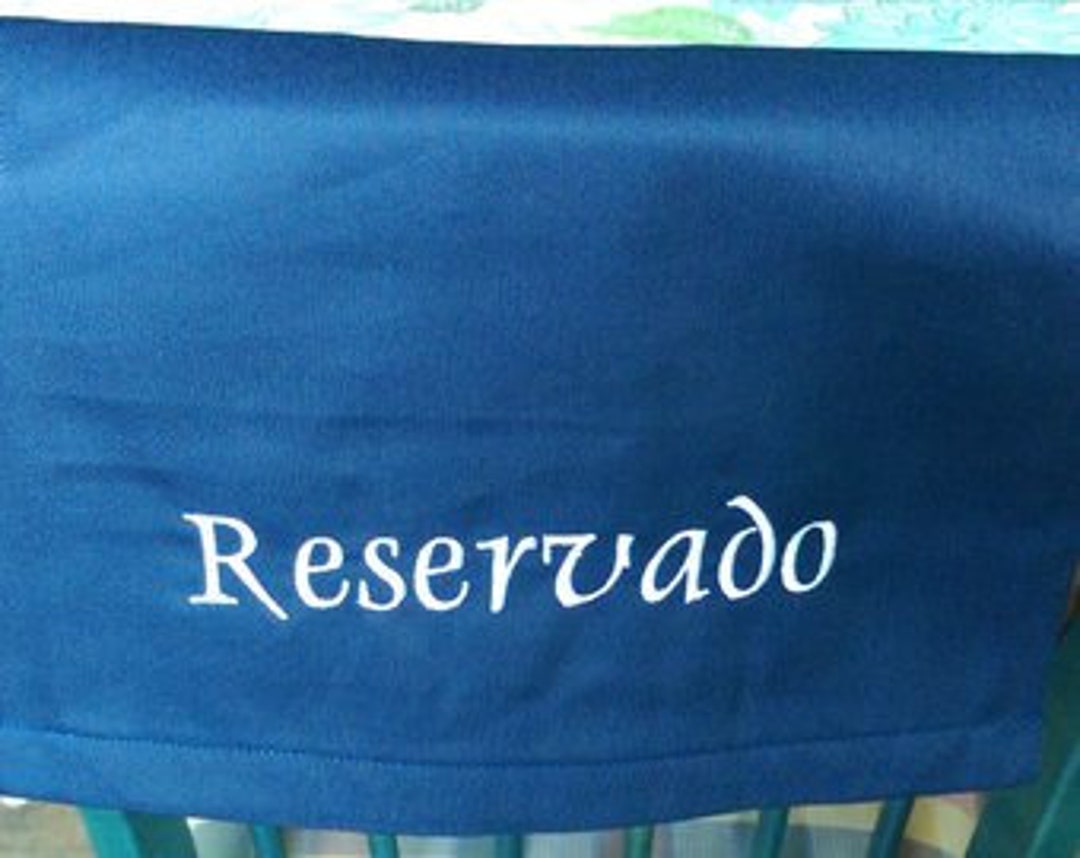 Custom Embroidered 'reservado' Pew Sash, Spanish Wedding Decor - Etsy