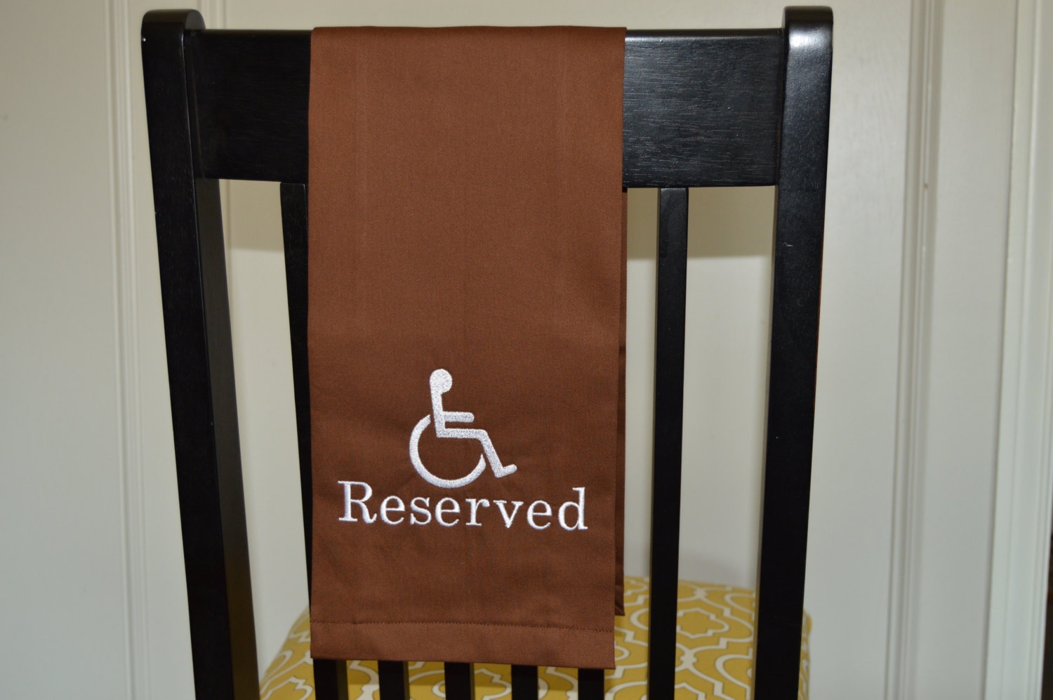 Handicap Reserved Seating Sash, Embroidered ADA Sign - Etsy