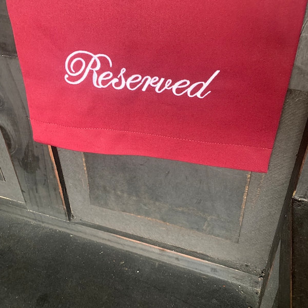 Reserved Chair Sign Church - Etsy