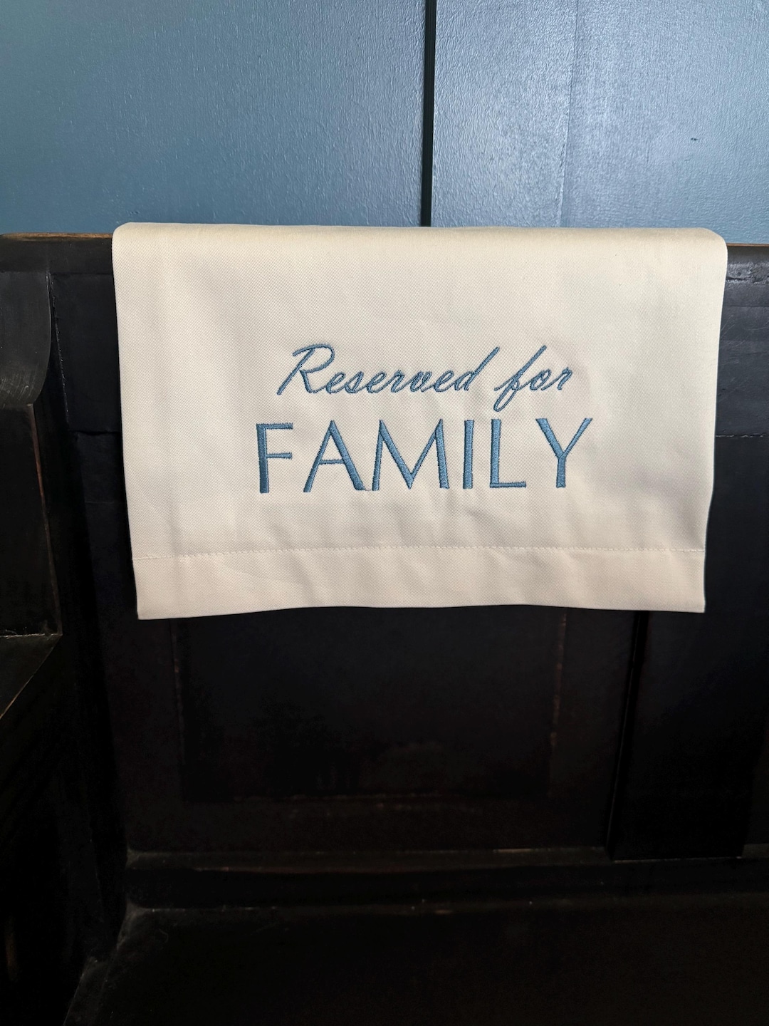 Fabric Reserved Sign, Pew Sash, Chair Scarf, Drape, Wedding, Church ...
