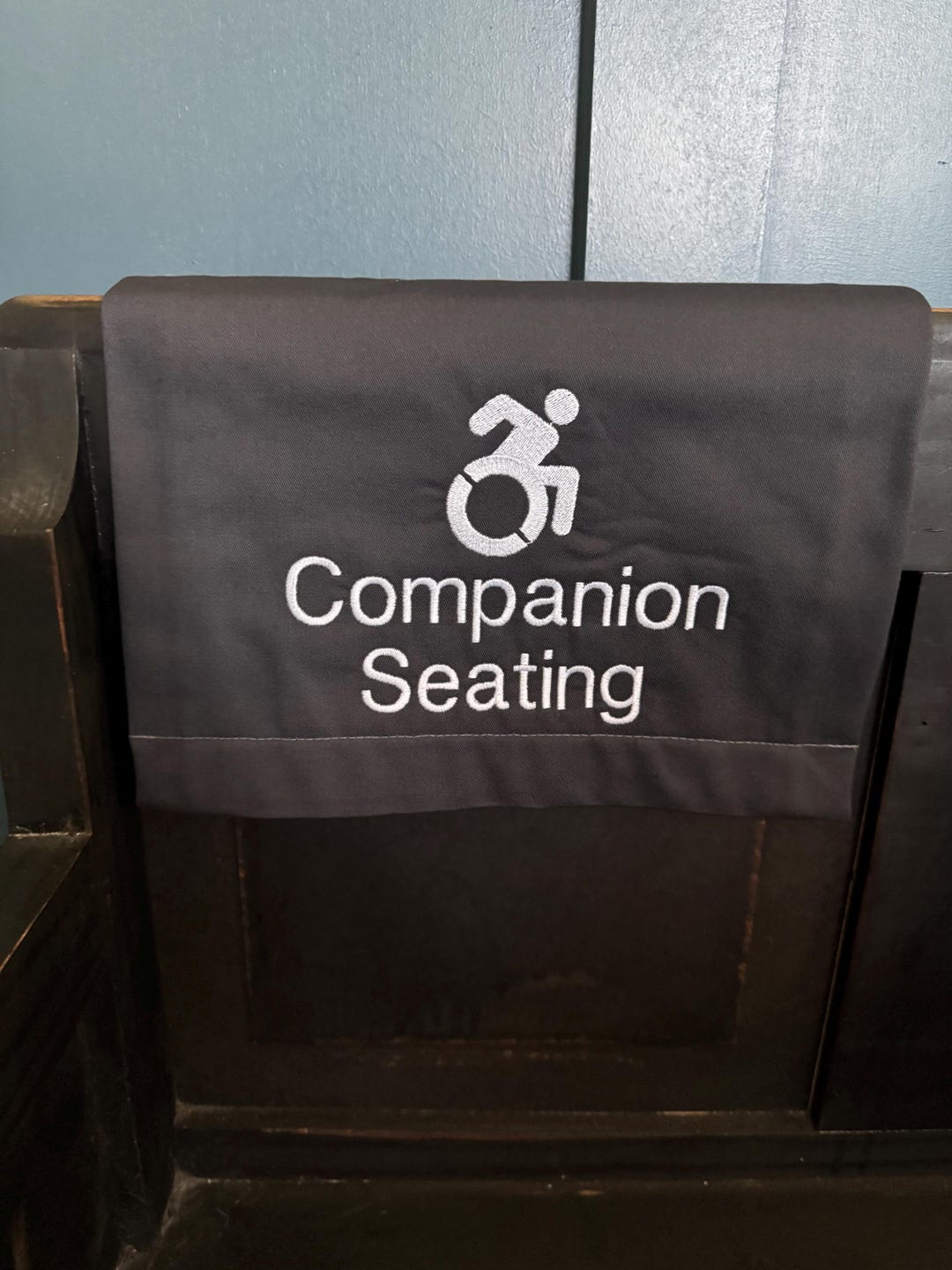 Fabric Reserved Sign, Pew Marker, Handicap Companion Seating, Chair ...