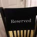 Embroidered Fabric Reserved Sign, Wedding, Church, Funeral, Venue - Etsy