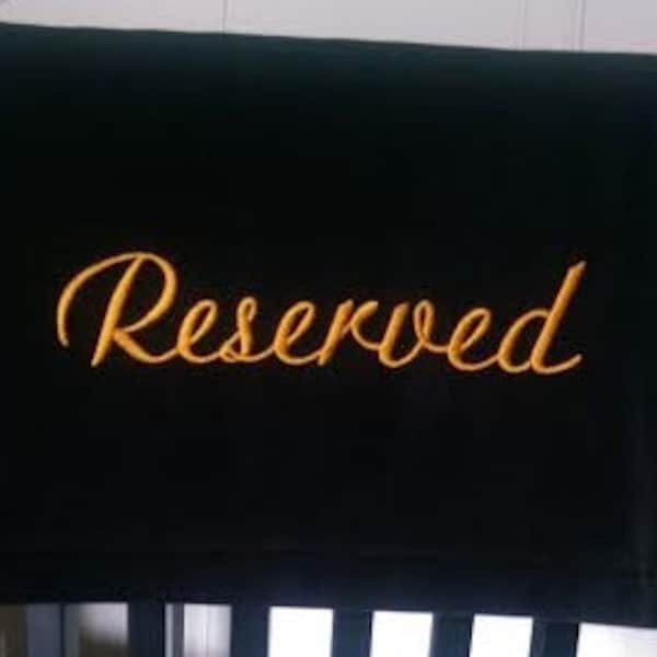 Velvet Reserved Sign - Etsy