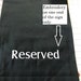 Embroidered Fabric Reserved Sign, Wedding, Church, Funeral, Venue - Etsy