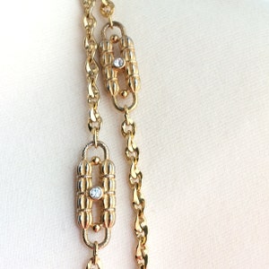 Double Chain Necklace Set, Convertible Gold Tone Paper Clip Chains With ...