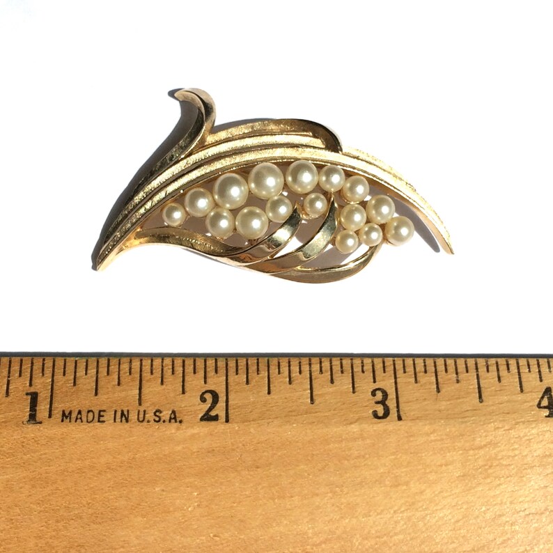 Trifari Pearl Brooch Vintage Costume Jewelry Bridal Jewelry | Etsy