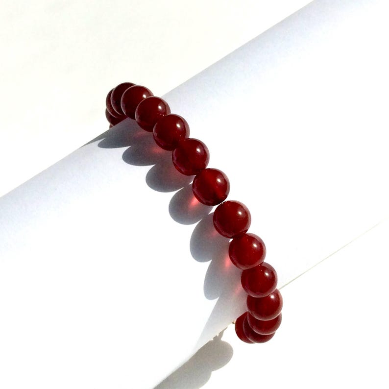 Carnelian Beaded Bracelet, Gemstone Jewelry With 14K Gold Filled - Etsy