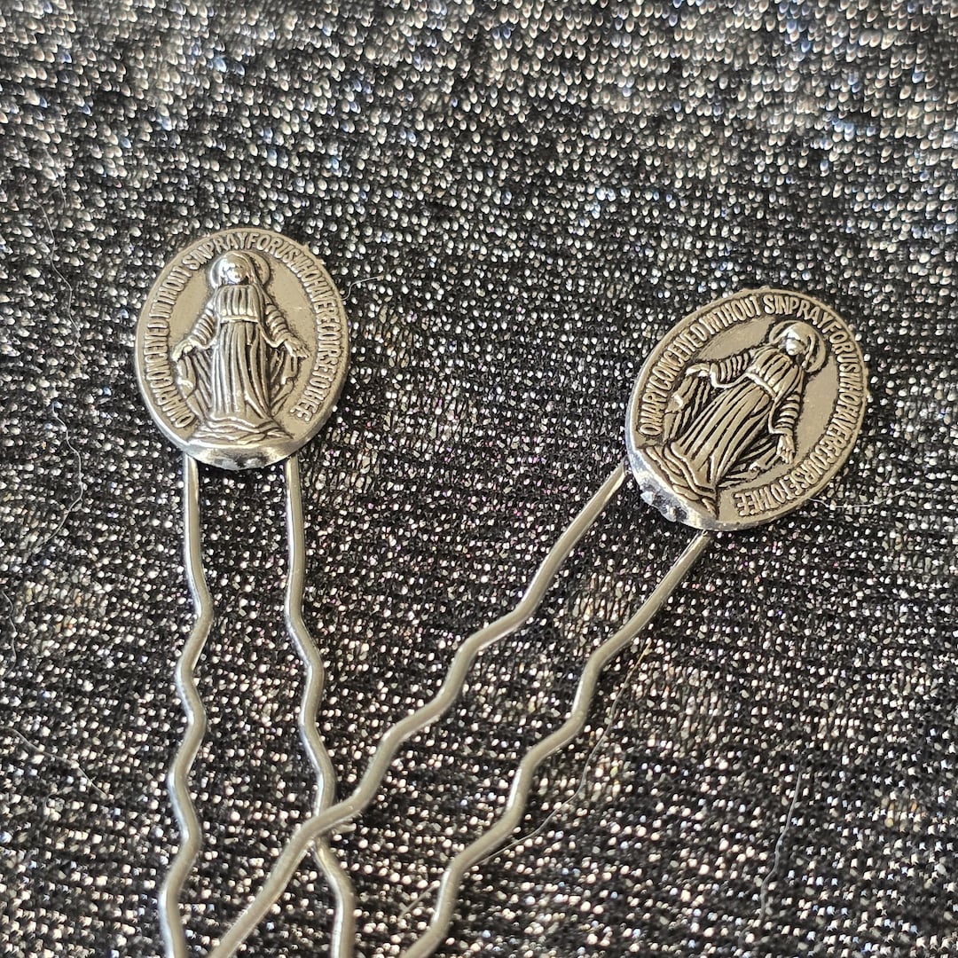 Jesus and Mother Mary Hair Pins - Etsy