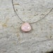 Floating Pink Peru Opal Necklace, Silkon Thread Barely There Dainty ...