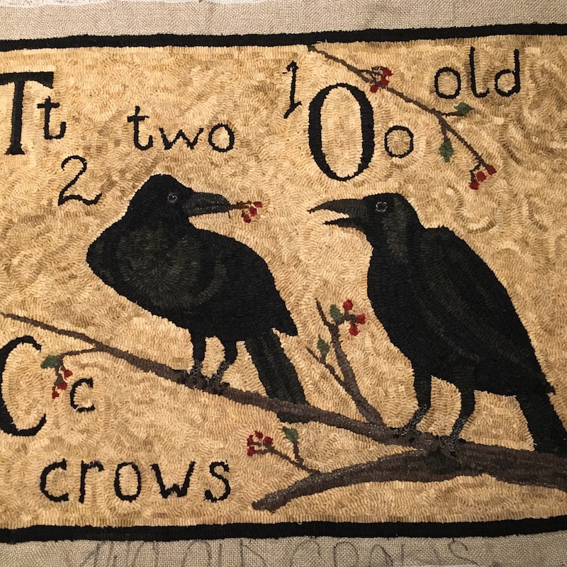 Two Old Crows Rug Hooking Patterns - Etsy