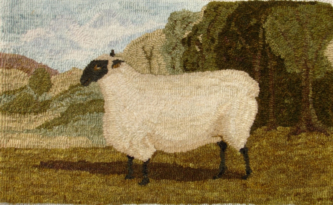 Pattern:shropshire Ewe Rug Hooking Pattern - Etsy