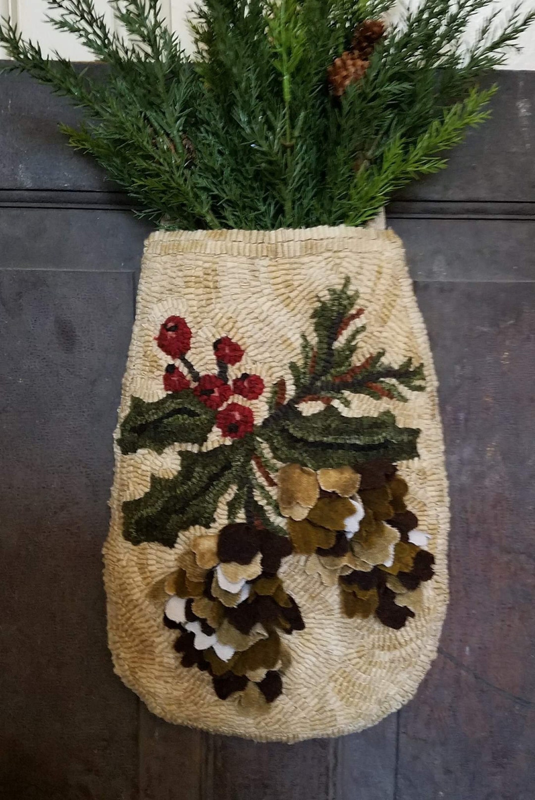 PATTERN: Winter Pines Proddy Rug Hooking Pocket Pattern - Etsy