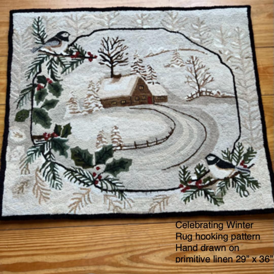 PATTERN: Celebrating Winter Rug Hooking Pattern - Etsy
