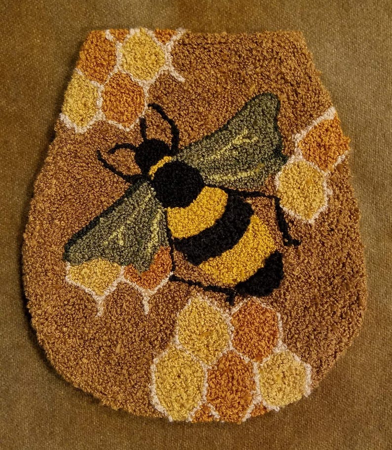 Bee Happy Punch Needle Pattern - Etsy