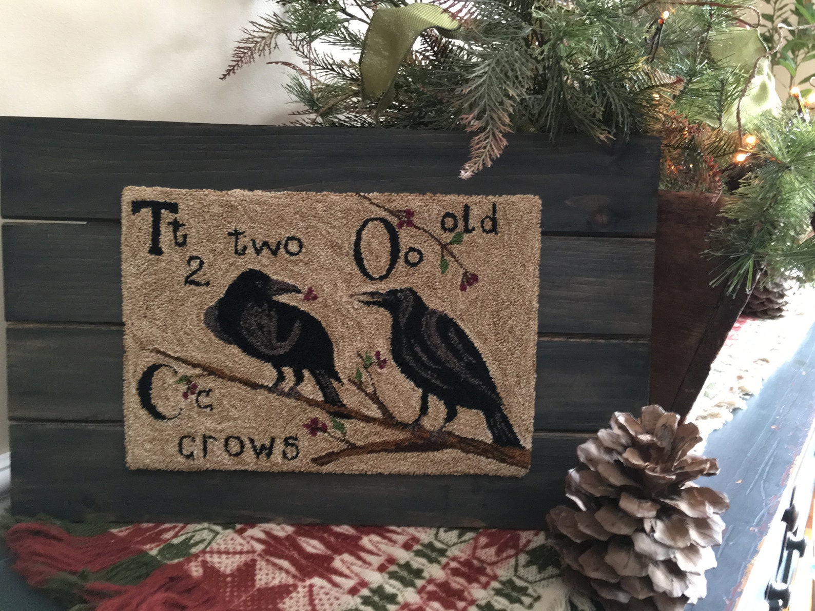 PATTERN:T is for Two Old Crows Punch Needle Pattern - Etsy