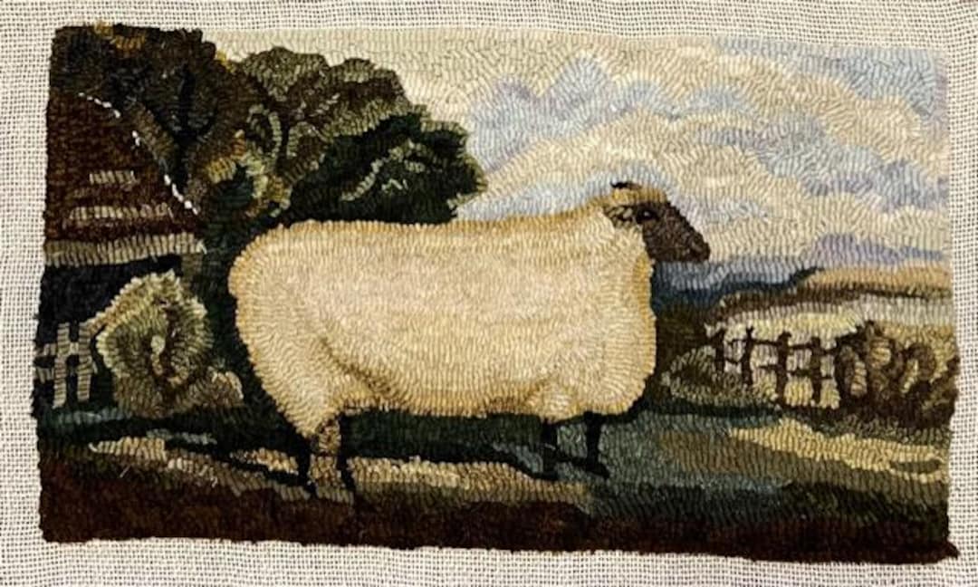 Pattern: Shropshire Ram Rug Hooking Pattern - Etsy