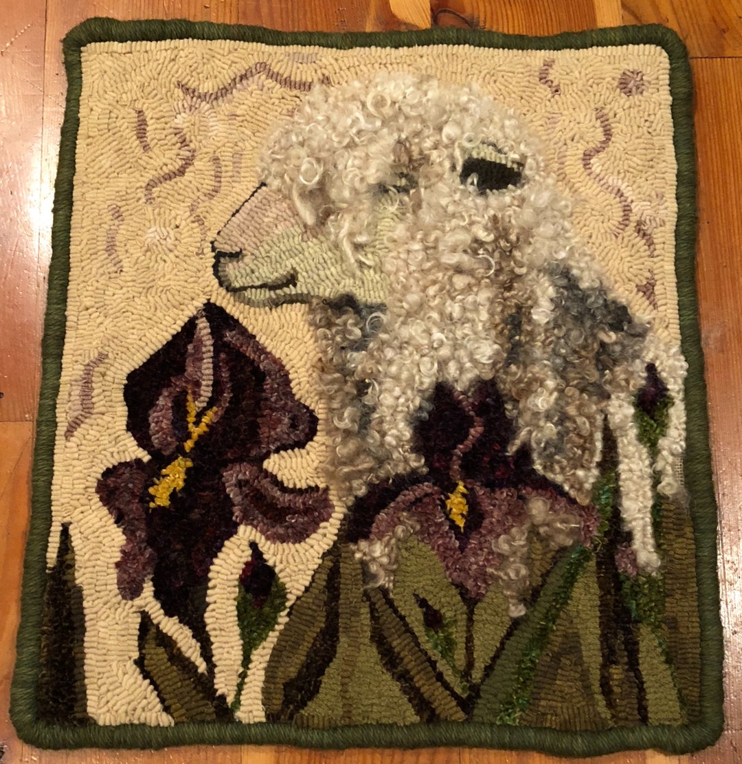 Pattern:iris Rug Hooking Pattern - Etsy