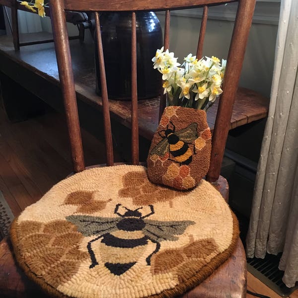 Hooked Chair Pads - Etsy