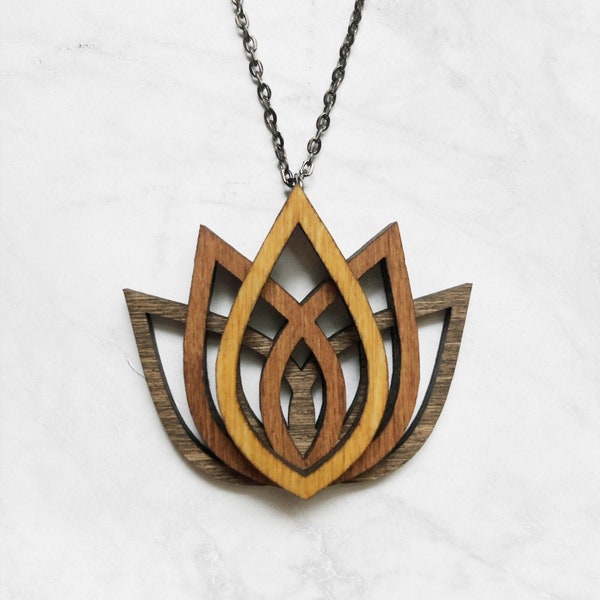Wood Pendant - Etsy
