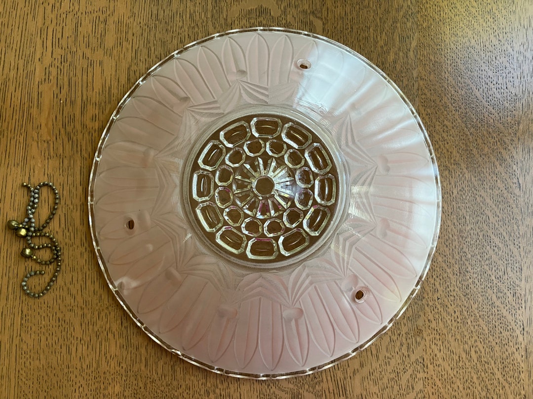 Vintage Pink Ceiling Light Shade - Etsy