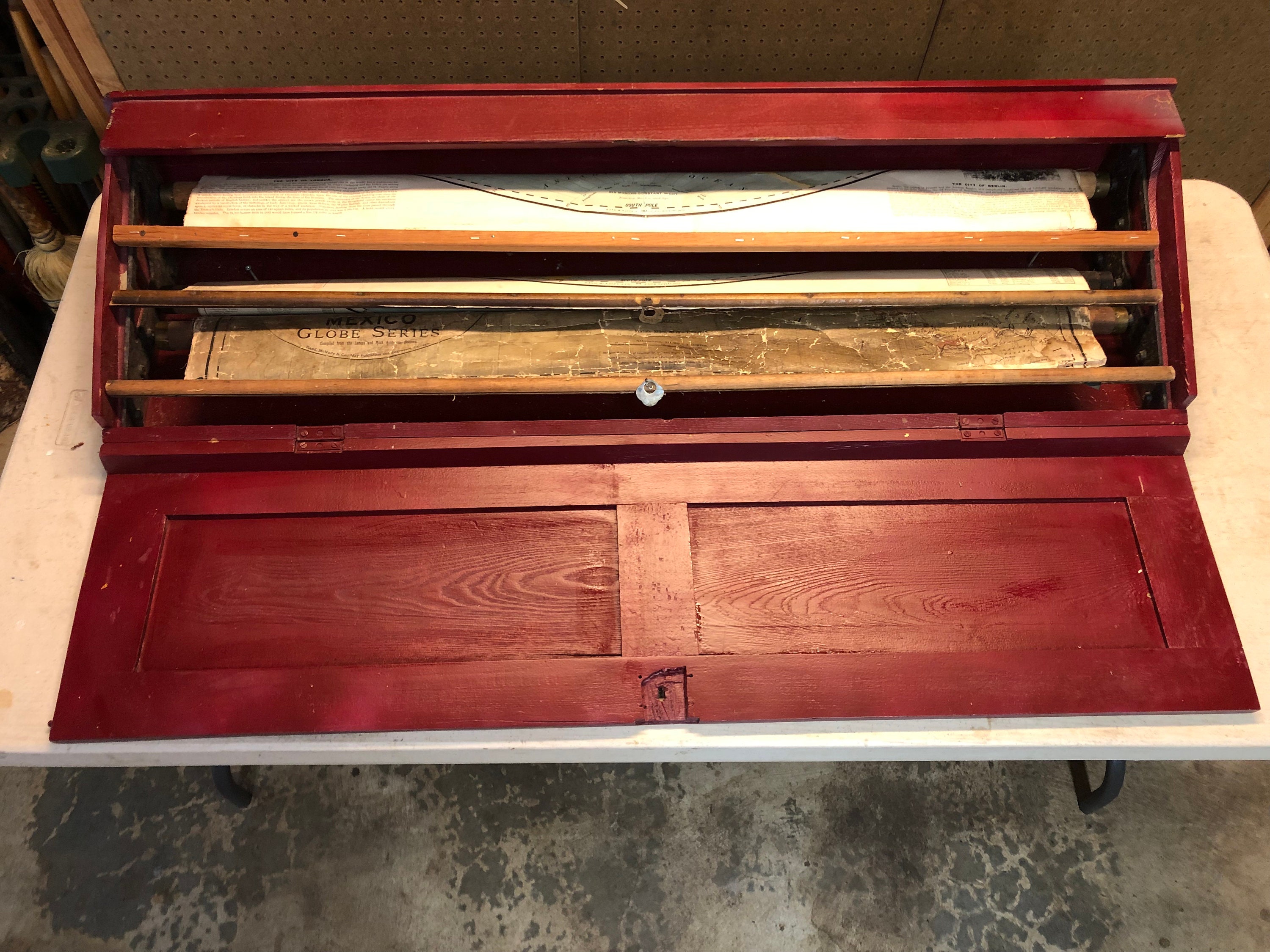 Vintage School House Map Cabinet 3 Maps 1891 - Etsy