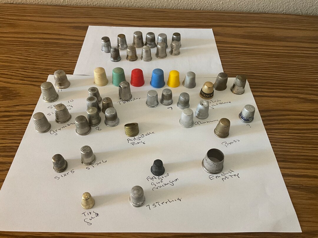 Thimbles, Lot of 47 Vintage, One Sterling - Etsy