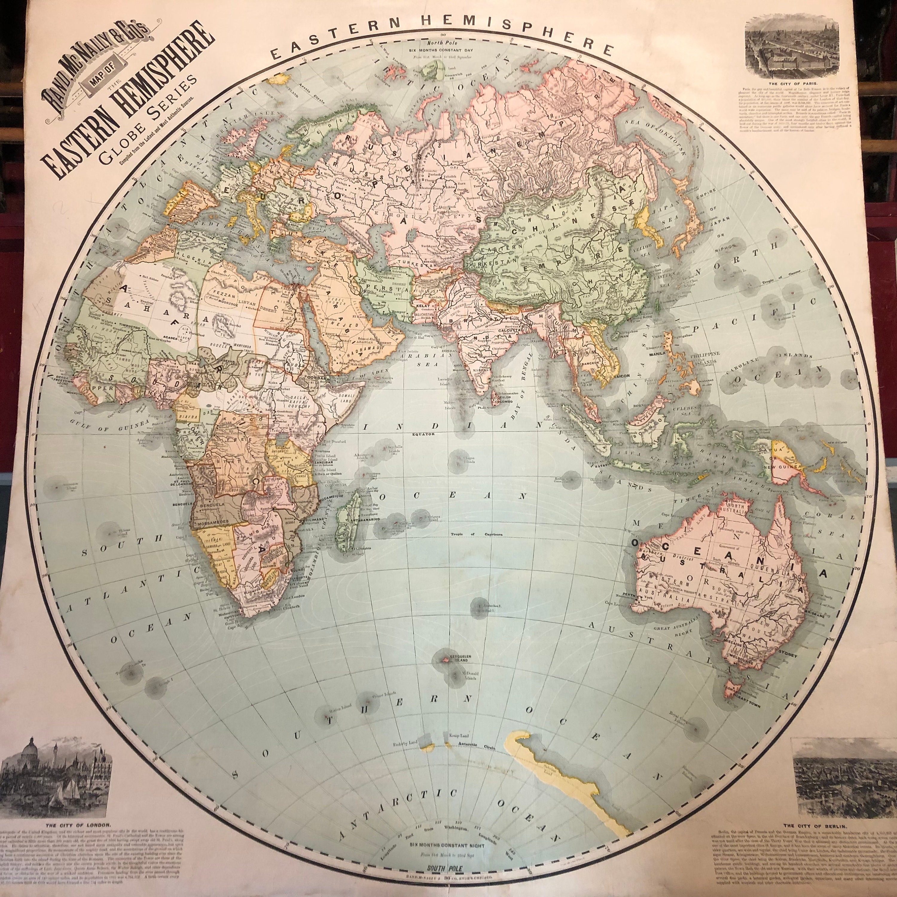 Vintage School House Map Cabinet 3 Maps 1891 - Etsy