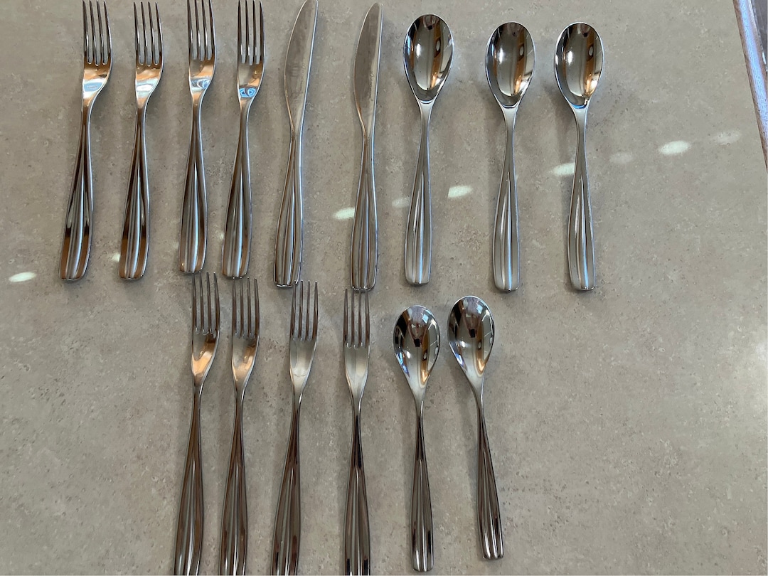 Studio William Papaya Flatware 15 Pieces - Etsy