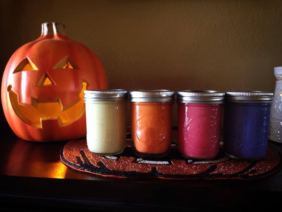 Fall Candles 8 Oz. Ball Mason Jar Candle Made With 100% Soy Wax ...