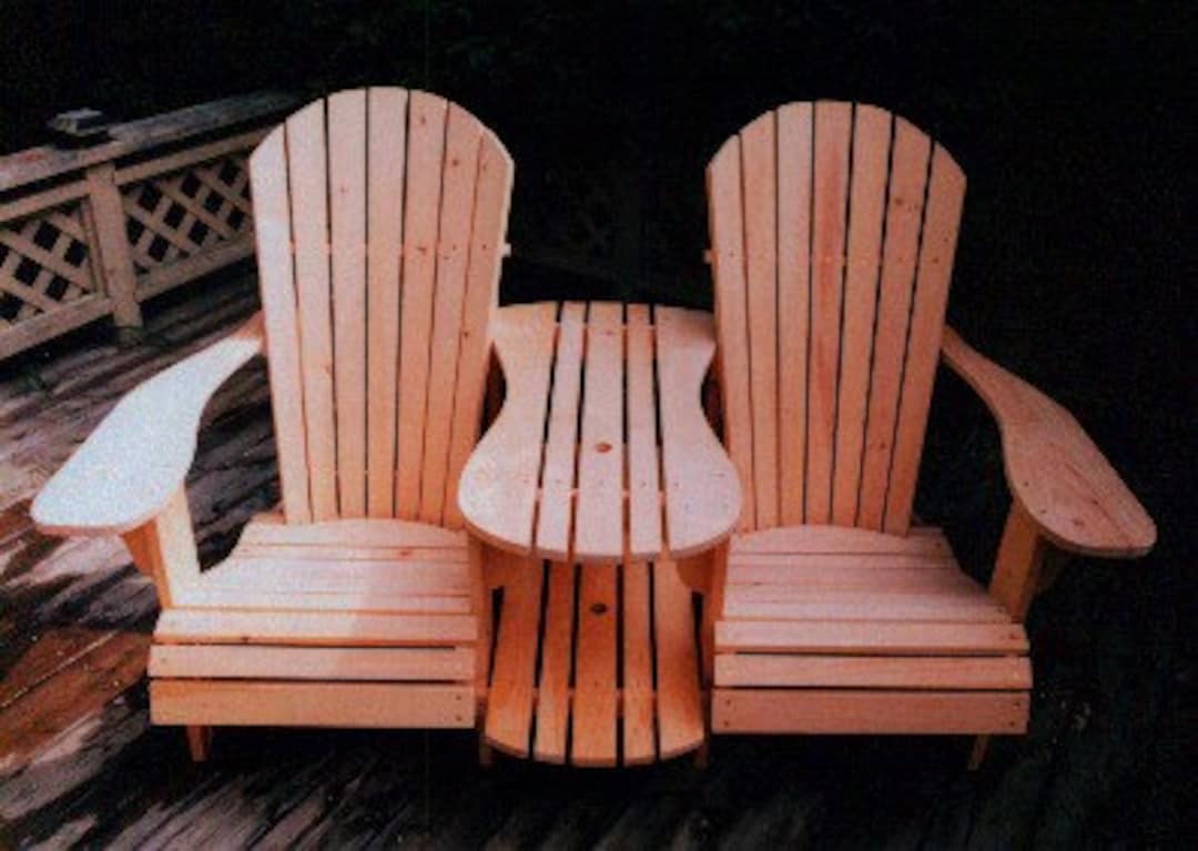 Adirondack Settee Plans Downloadable PDF Prints Full Size Patterns on a ...