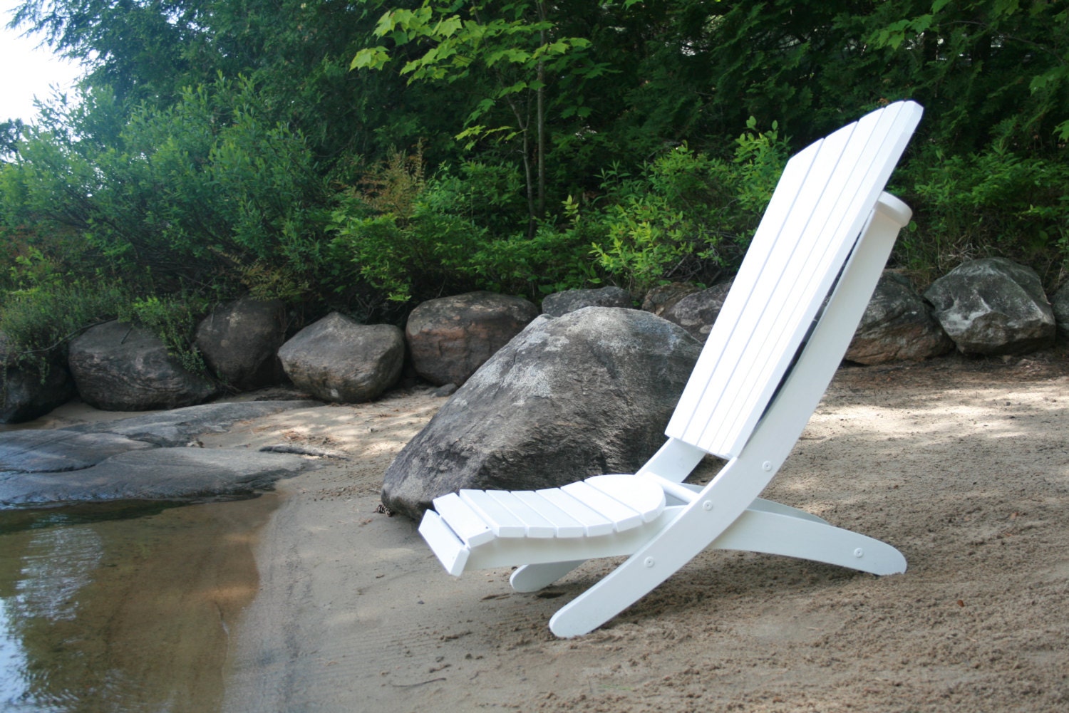 Adirondack Beach Chair Plans - Portable, 2 Piece, 2 Position - DWG ...