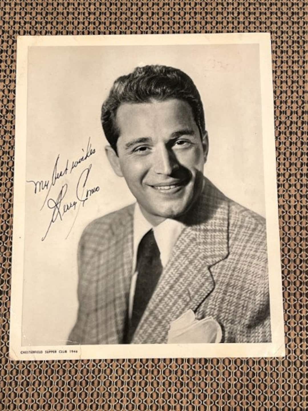 Hollywood Actor & Recording Star Perry Como Hand Signed 8x10 Photo - Etsy