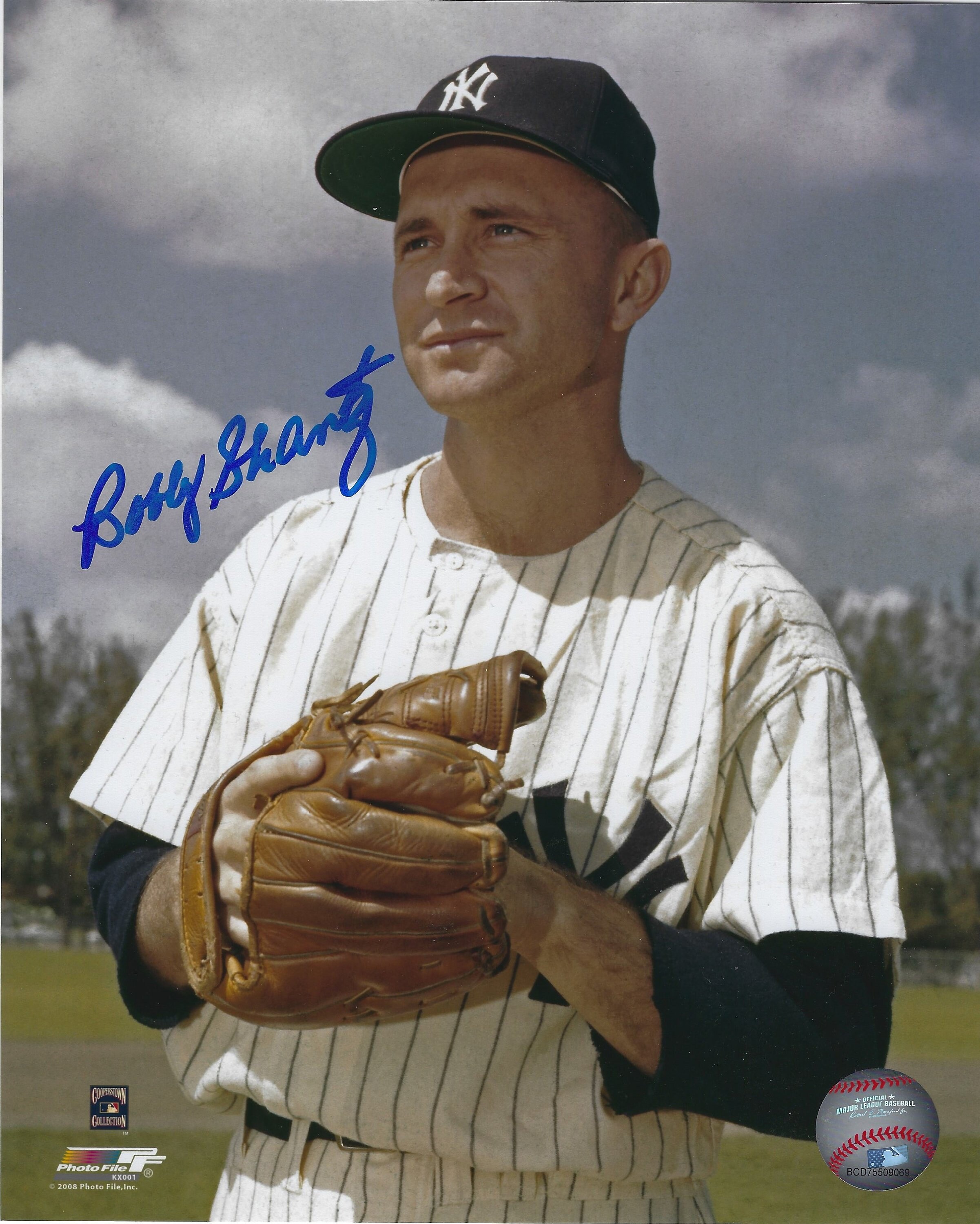 NY Yankee Pitcher Bobby Shantz Signed Color 8x10 Photo... Very Nice ...