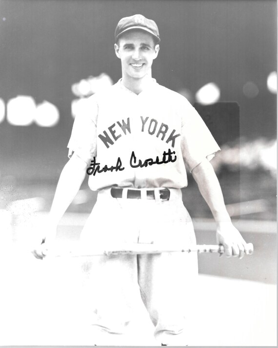 NY Yankee Famous 3B Coach Frank Crosetti Signed Autographed | Etsy