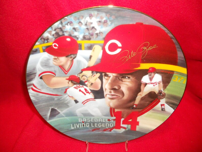 Cincinnati Reds All Time Hit King Pete Rose charlie Hustle Signed ...