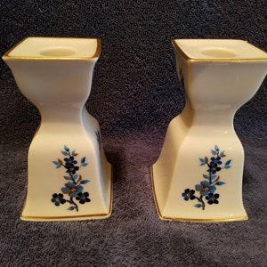 Lenox China Pagoda Series Vase and Candle Holder Set "mint Condition ...