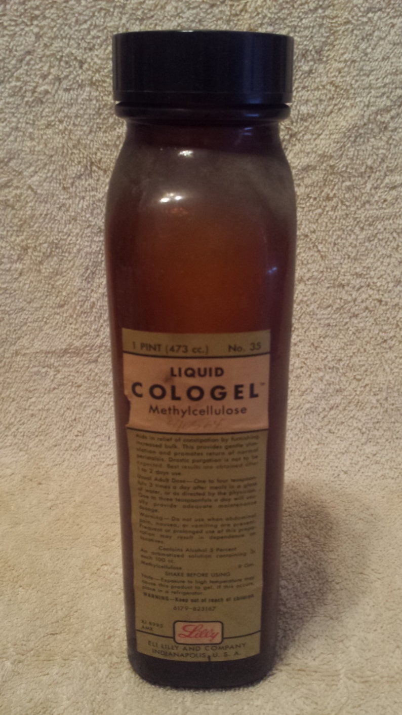 Vintage Pharmacy Eli Lilly Company Prescription Duraglas Bottle Liquid ...