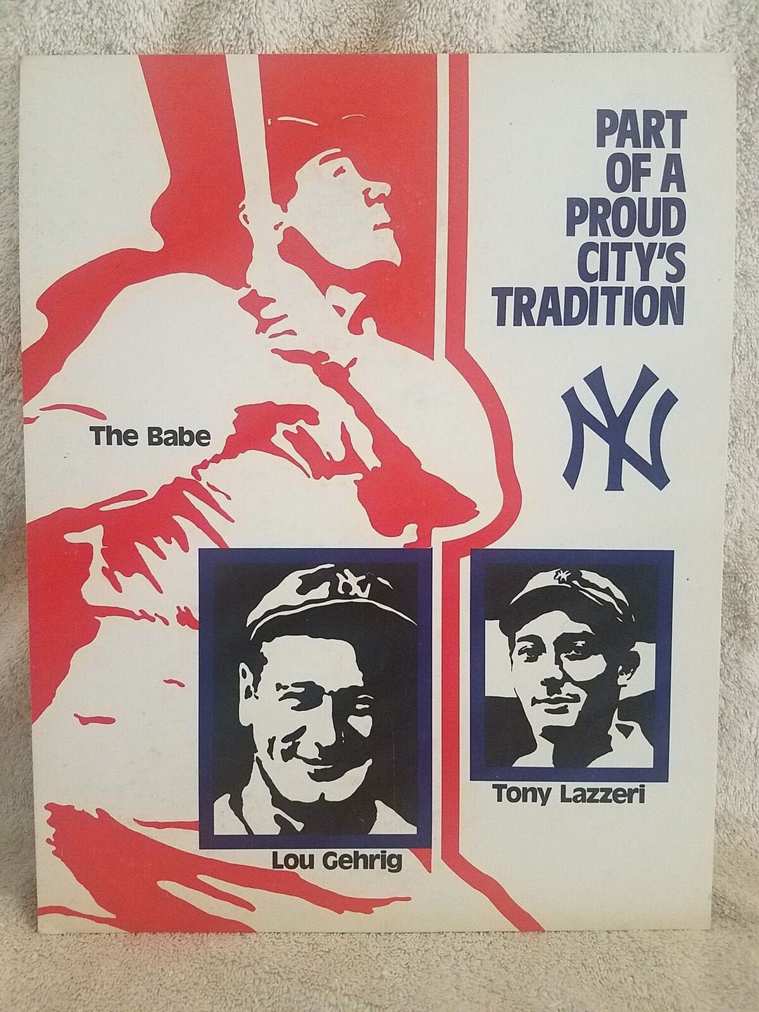 Budweiser Beer Stand-up Ad of NY Yankees Babe Ruth-lou Gehrig - Etsy