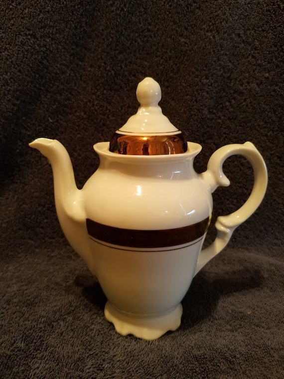 Vintage Leart Teapot and Sugar Bowl Serving Set Made in Brazil | Etsy