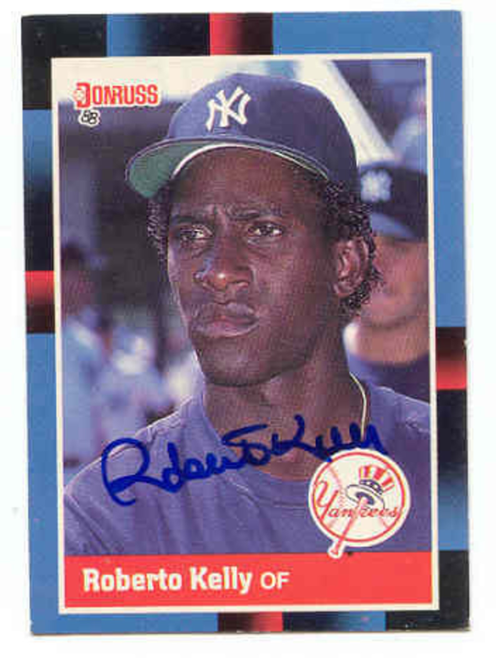 NY Yankees Roberto Kelly Signed Autographed Baseball Cards 2 - Etsy