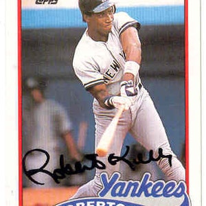 NY Yankees Roberto Kelly Signed Autographed Baseball Cards (2) - Etsy