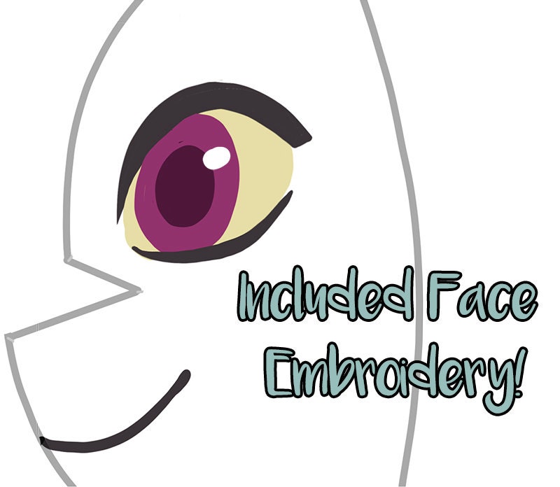 Anthro / Furry PDF Plush Pattern With Embroidery Files - Etsy