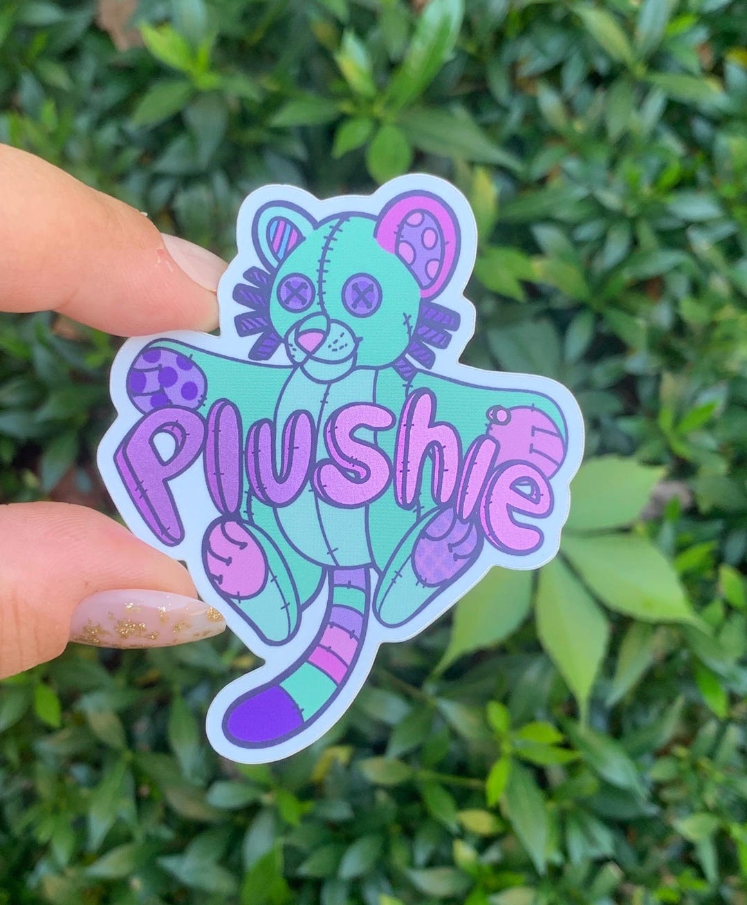 Plushie Tiger Sticker - Etsy