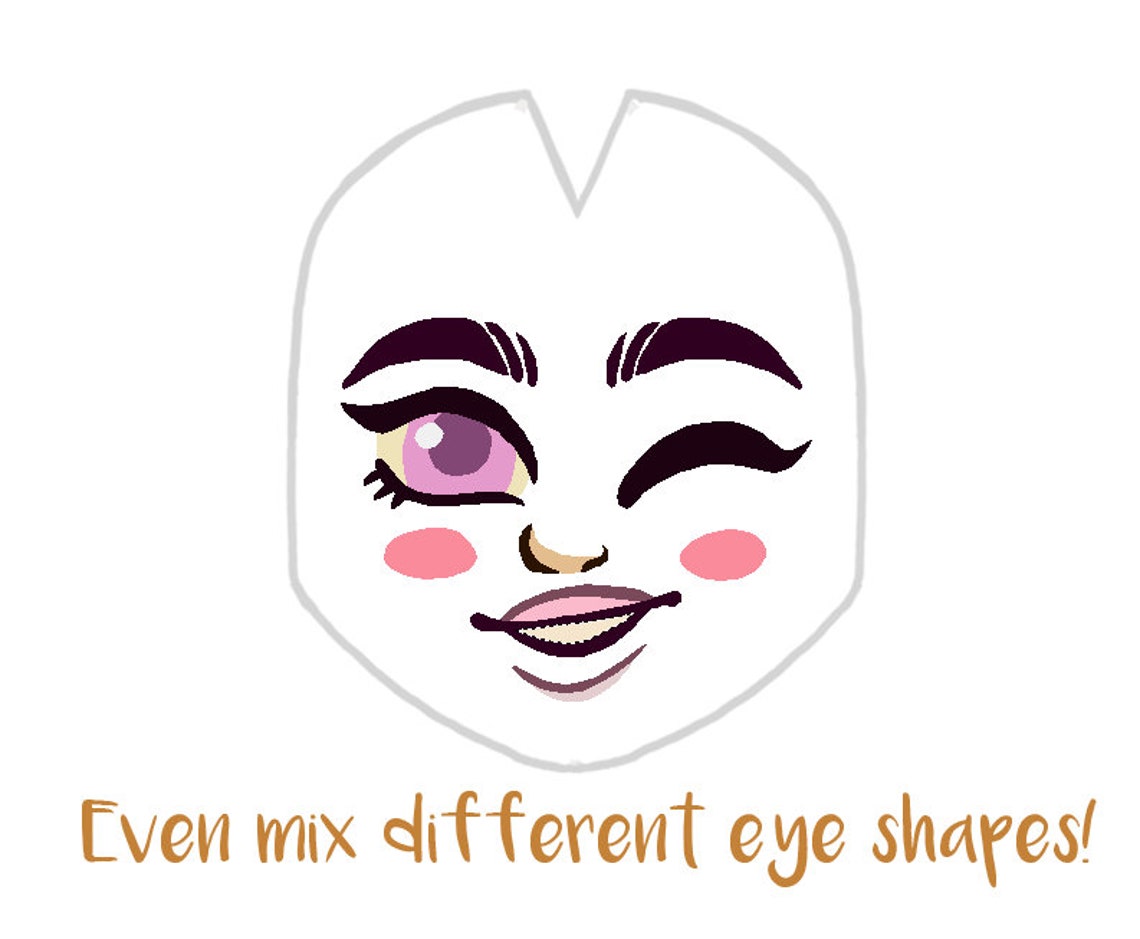 Mix and Match Face Embroidery Files - Etsy