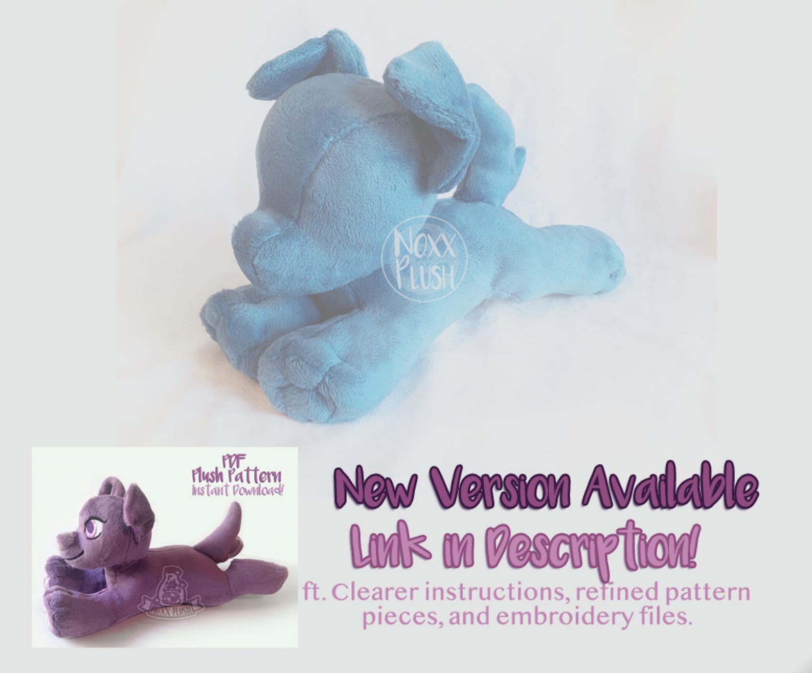 Small Dog/ Quadruped PDF Plush Pattern by Noxxplush - Etsy