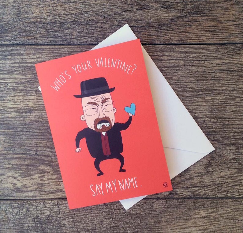 Breaking Bad Heisenberg Valentine's Day Card - Etsy