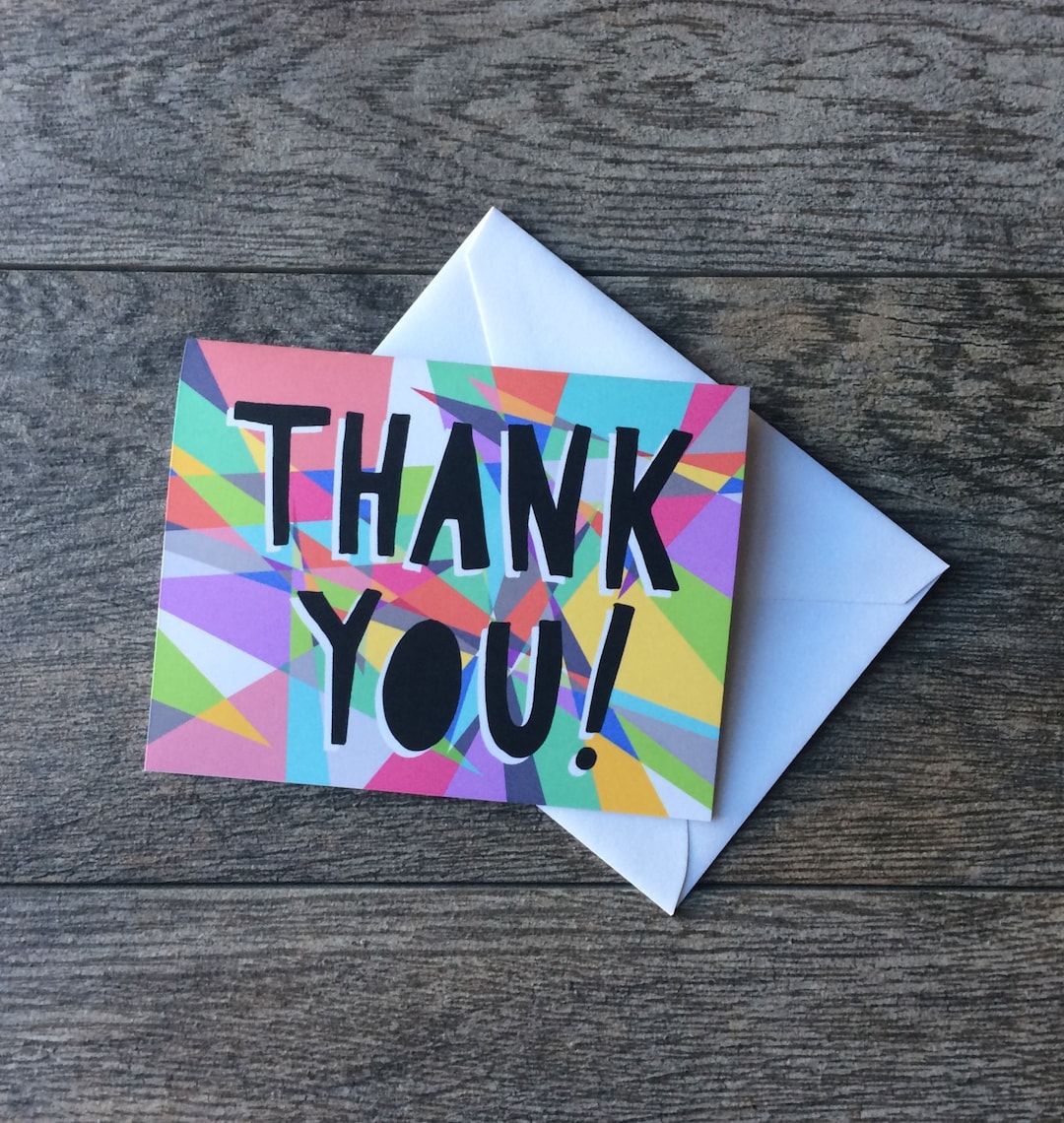 Thank You Greeting Card - Etsy
