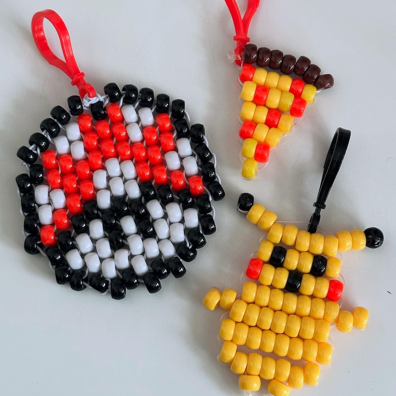 Pony Bead Keychain - Etsy
