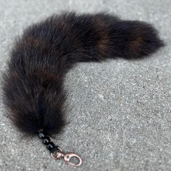 Real Fur Tail Keychain - Etsy